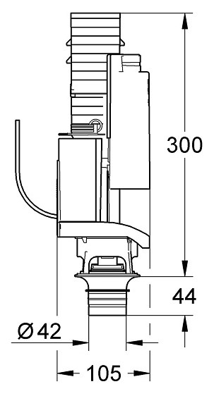 Grohe Dual Flush Valve Set AV1 38736 -Kingsway Plumbing